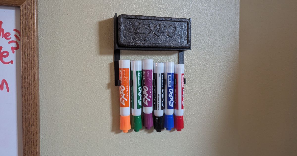 Expo Marker Holder by nettika | Download free STL model | Printables.com