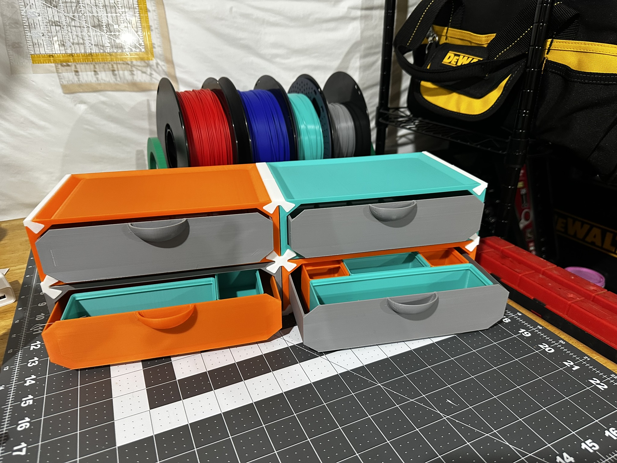 Gridfinity Modular Workbench Drawers Remixed by Willteq | Download free STL model | Printables.com