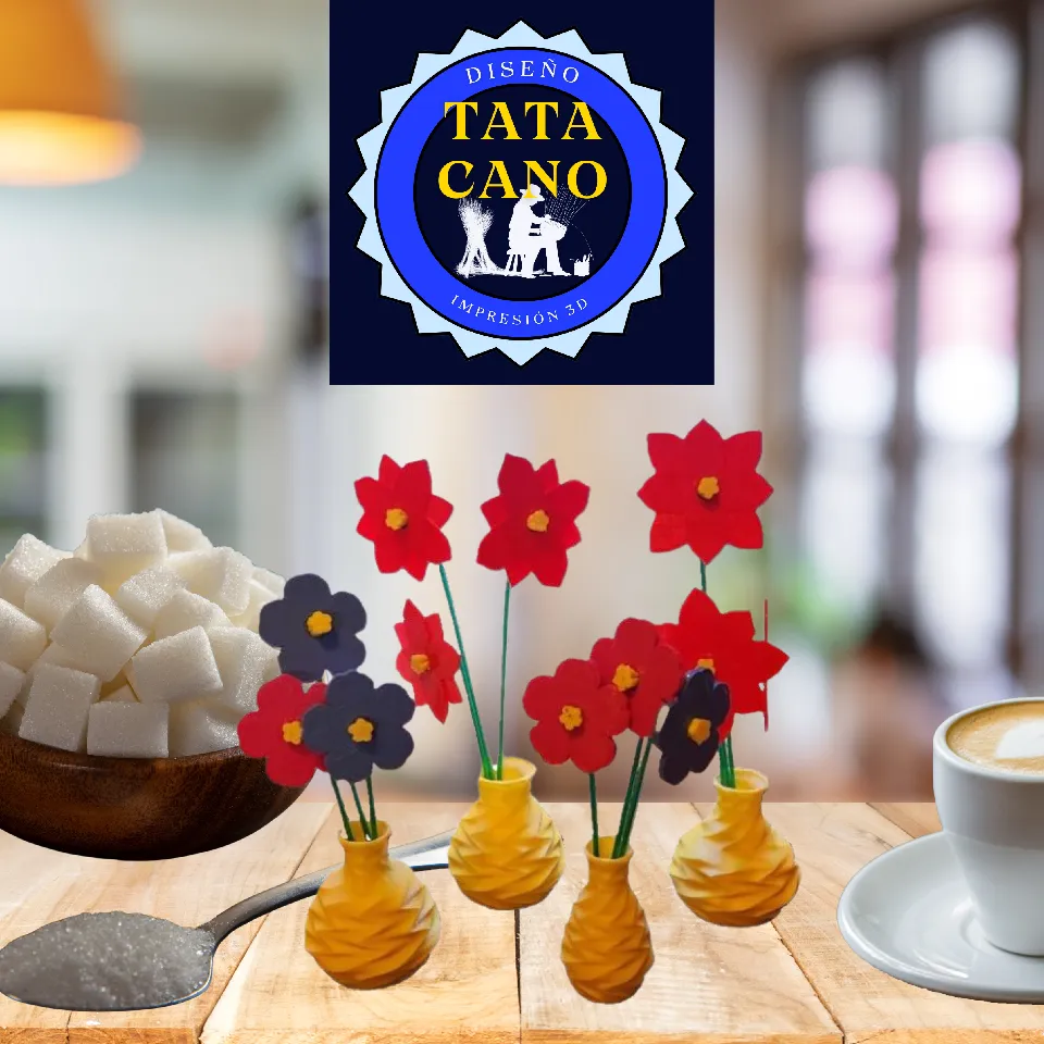 Florero Alargado (Slim Flower Vase) by Tata Cano | Download free STL ...