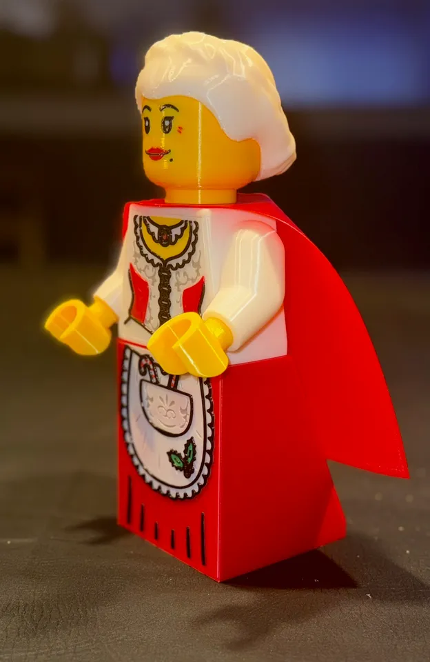 Mega-Sized Lego-like Mrs. Claus Mini-Figure (5:1 Scale) by BrickDreams ...