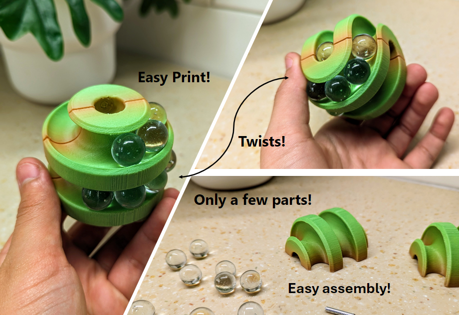 Marble ball Fidget/puzzle by HuskyCo3D | Download free STL model ...