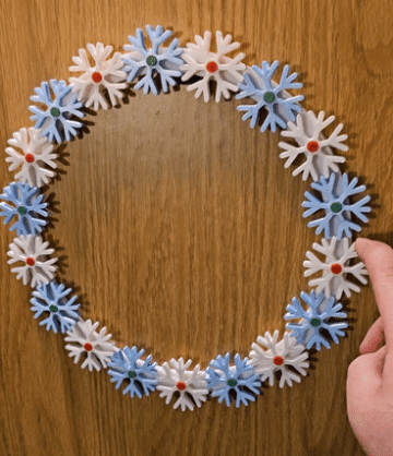 Spinning Snow Flake Gear Wreath by SPEKERDUDE | Download free STL model ...