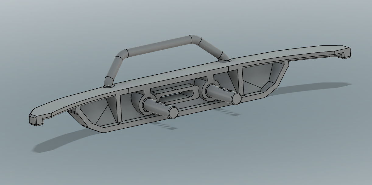 Element RC Utron - front bumper by The WOOXer | Download free STL model ...