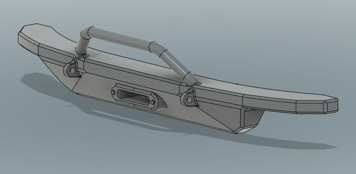Element RC Utron - front bumper by The WOOXer | Download free STL model ...