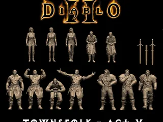 Diablo II - Act V NPCs by kaucukovnik.vi | Download free STL model ...