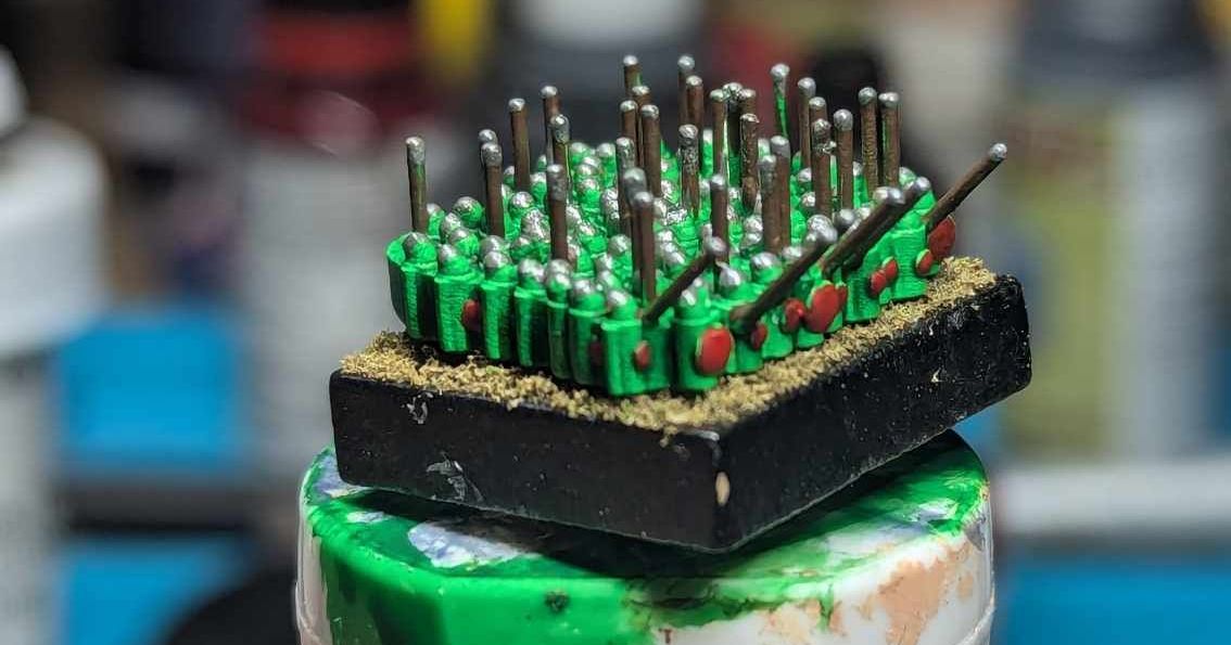 2mm spear warband but smaller (barbarian/horde) by Yannick Stevens ...