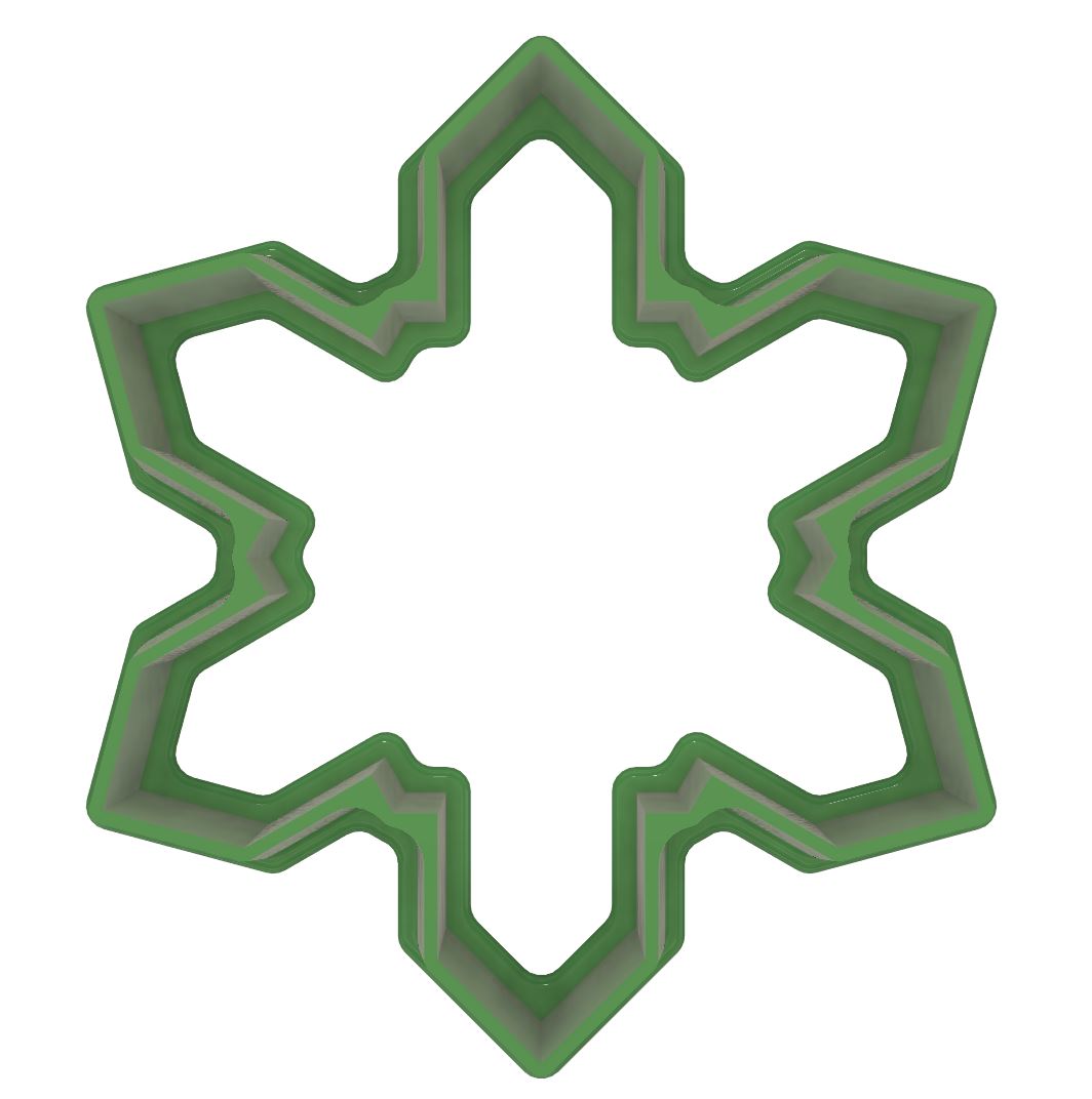 Baking - Cookie Cutter - Snowflake by Peter C | Download free STL model ...