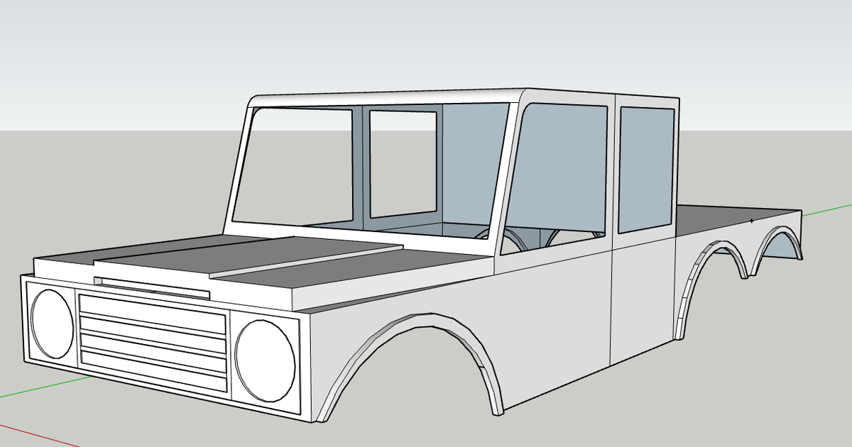 SCX24 6x6 RC body by MRC (Micro, Revolution, Customs) | Download free ...