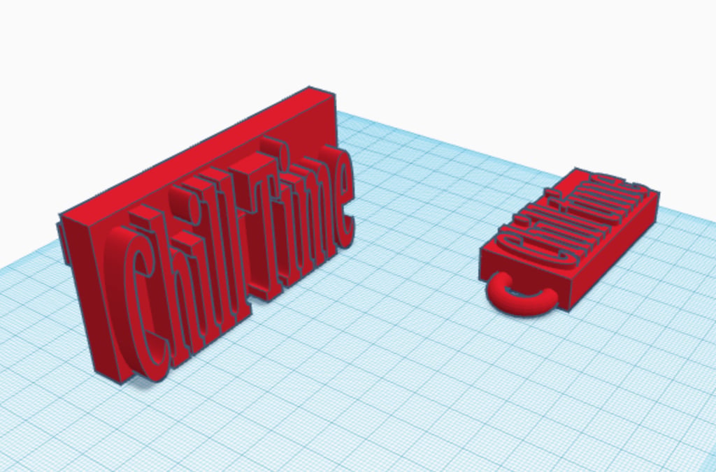 Chill time sign and keychain by ZEUS27 | Download free STL model ...