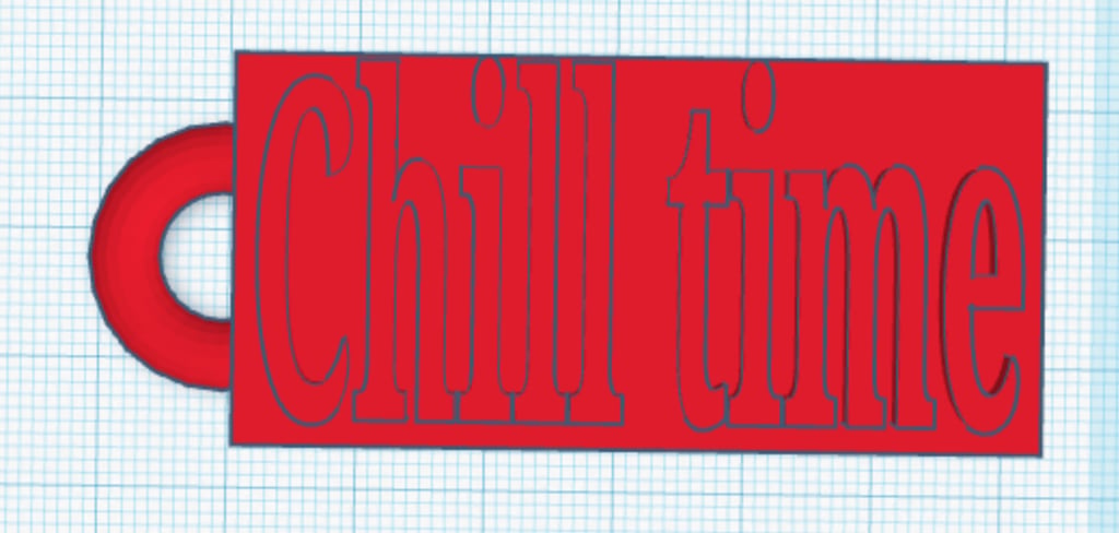 Chill time sign and keychain by ZEUS27 | Download free STL model ...