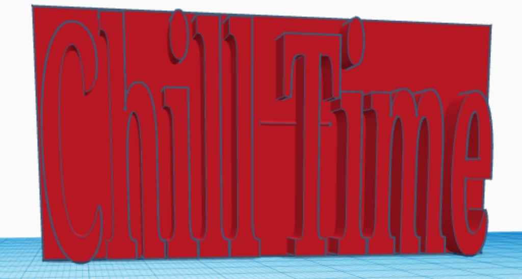 Chill time sign and keychain by ZEUS27 | Download free STL model ...