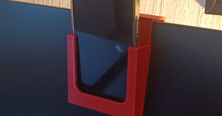 cell phone holder for the screen (webcam substitute) by Ole | Download ...