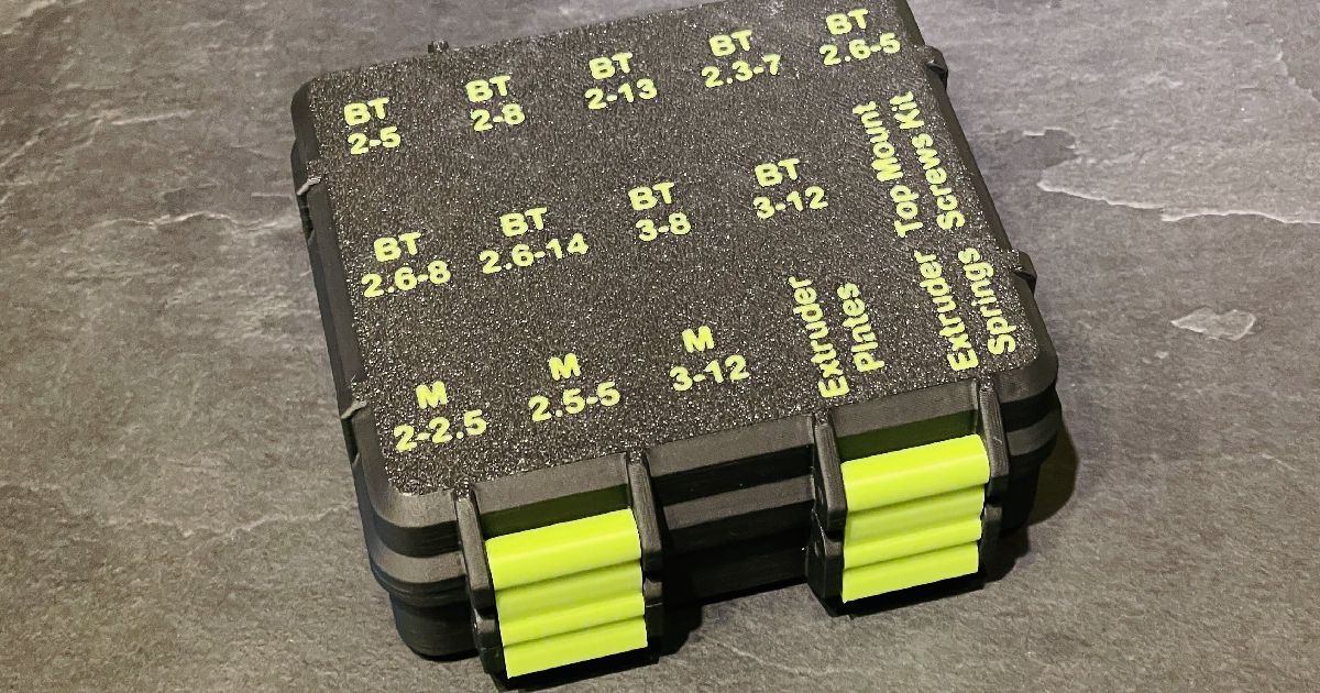 Screws Kit Storage Box for Bambu Lab A1/AMS lite by schiko | Download ...