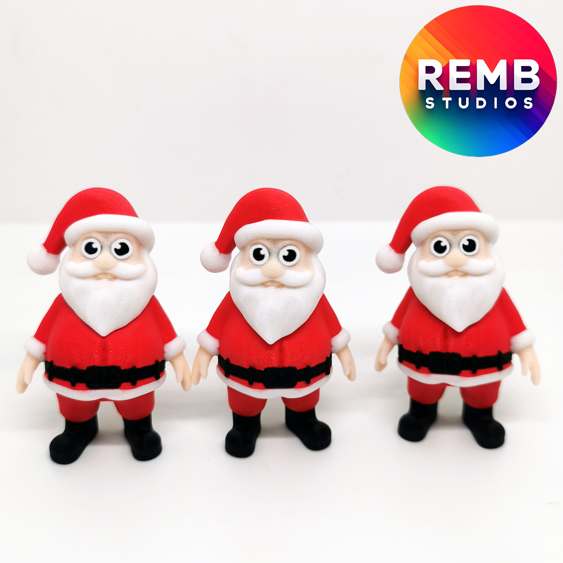 Flexi Mini Santa | Print in Place | NO Support by Remb Studios ...