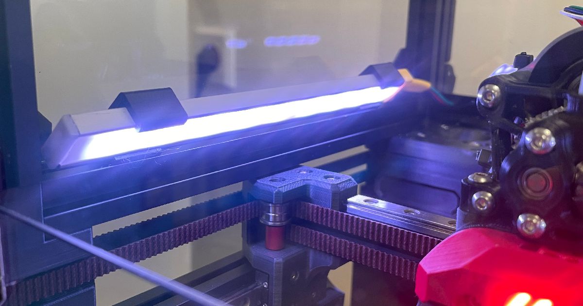 Holder for LED BAR, VORON V0.2 without using a screw. by kocourvdilne ...