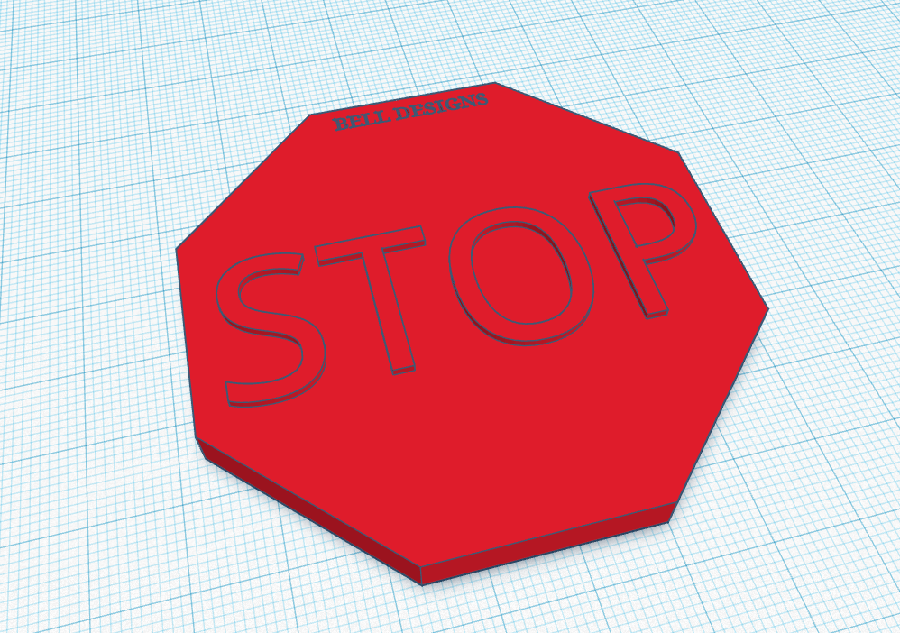 Stop sign by BELL DESIGNS | Download free STL model | Printables.com