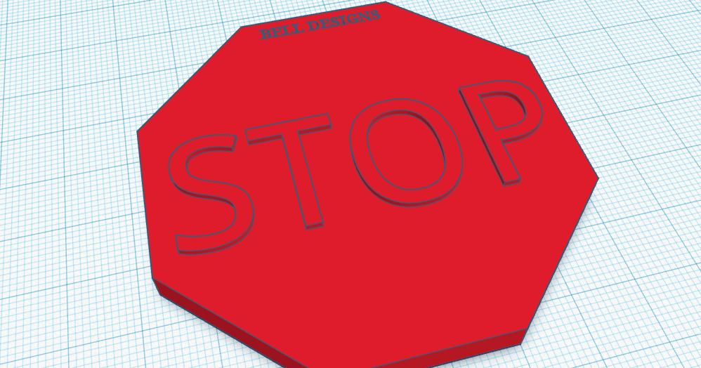 Stop sign by BELL DESIGNS | Download free STL model | Printables.com