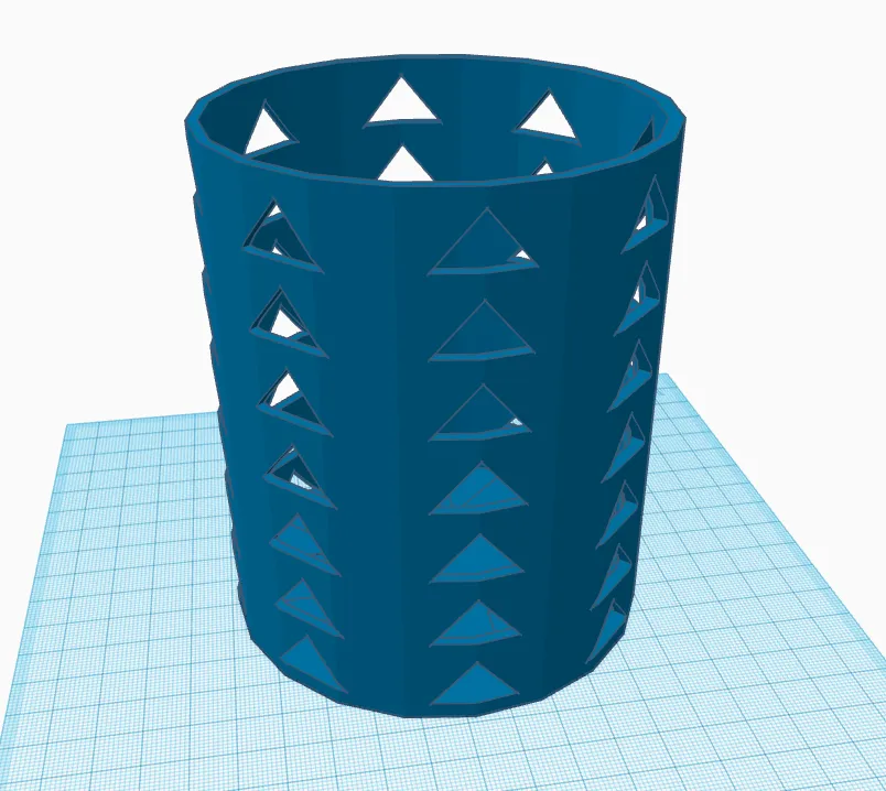 Triangle holes cup by BELL DESIGNS | Download free STL model ...