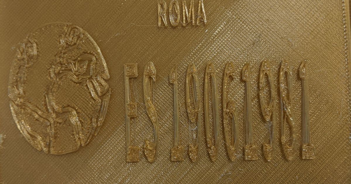 matricula personalizada by salvador bermudez medina | Download free STL ...