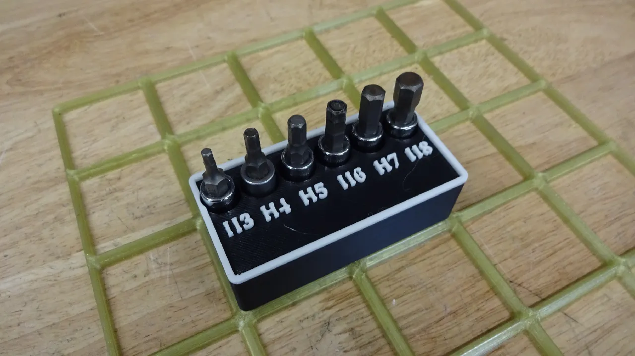 Gridfinity 1/4 hex bit holder by pietjepuk | Download free STL model ...