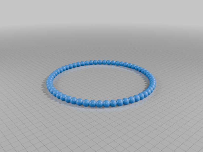Print-in-Place Bead Necklace with 3 Bead Size Options MineeForm FDM 3D ...