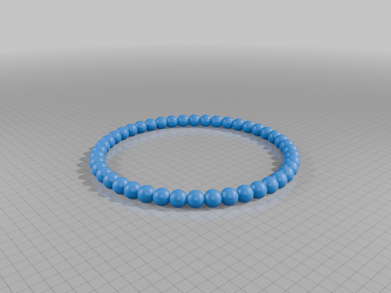 Print-in-Place Bead Necklace with 3 Bead Size Options MineeForm FDM 3D ...