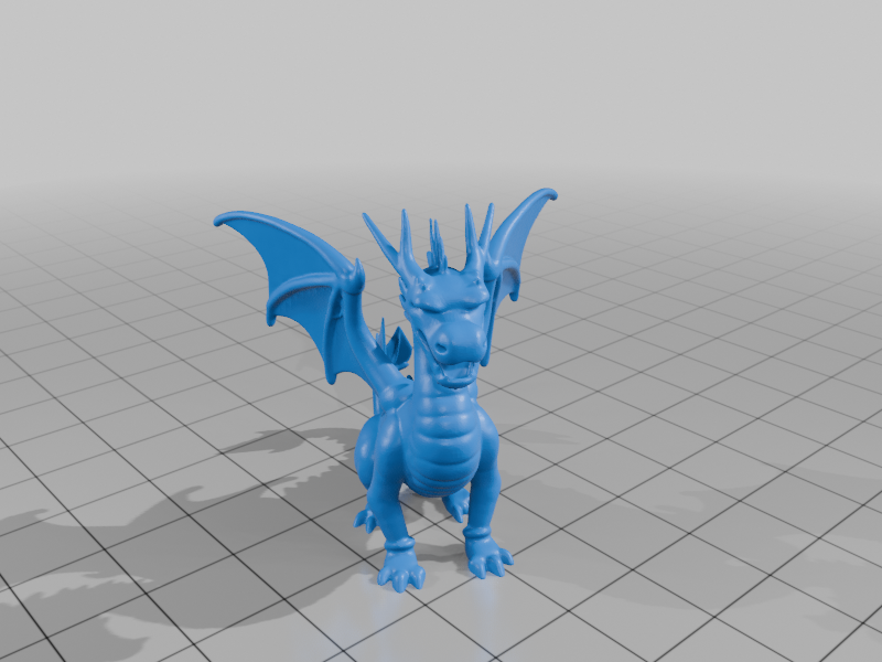 28mm DND Young Winged Dragon Miniature MineeForm FDM 3D Print STL File ...