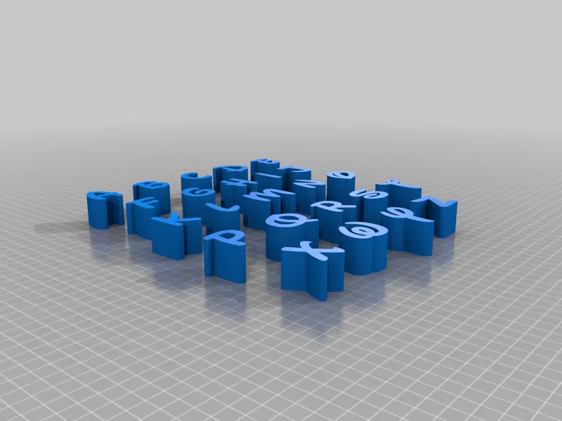 Alfabeto disney by 3DPau | Download free STL model | Printables.com