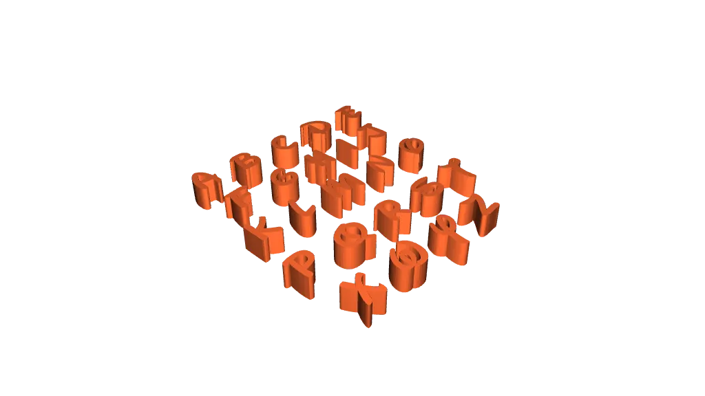 Alfabeto disney by 3DPau | Download free STL model | Printables.com