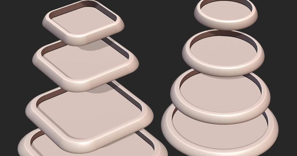 Circular and Square Kitchen Oil and Sauce Catch Trays Set MineeForm FDM ...