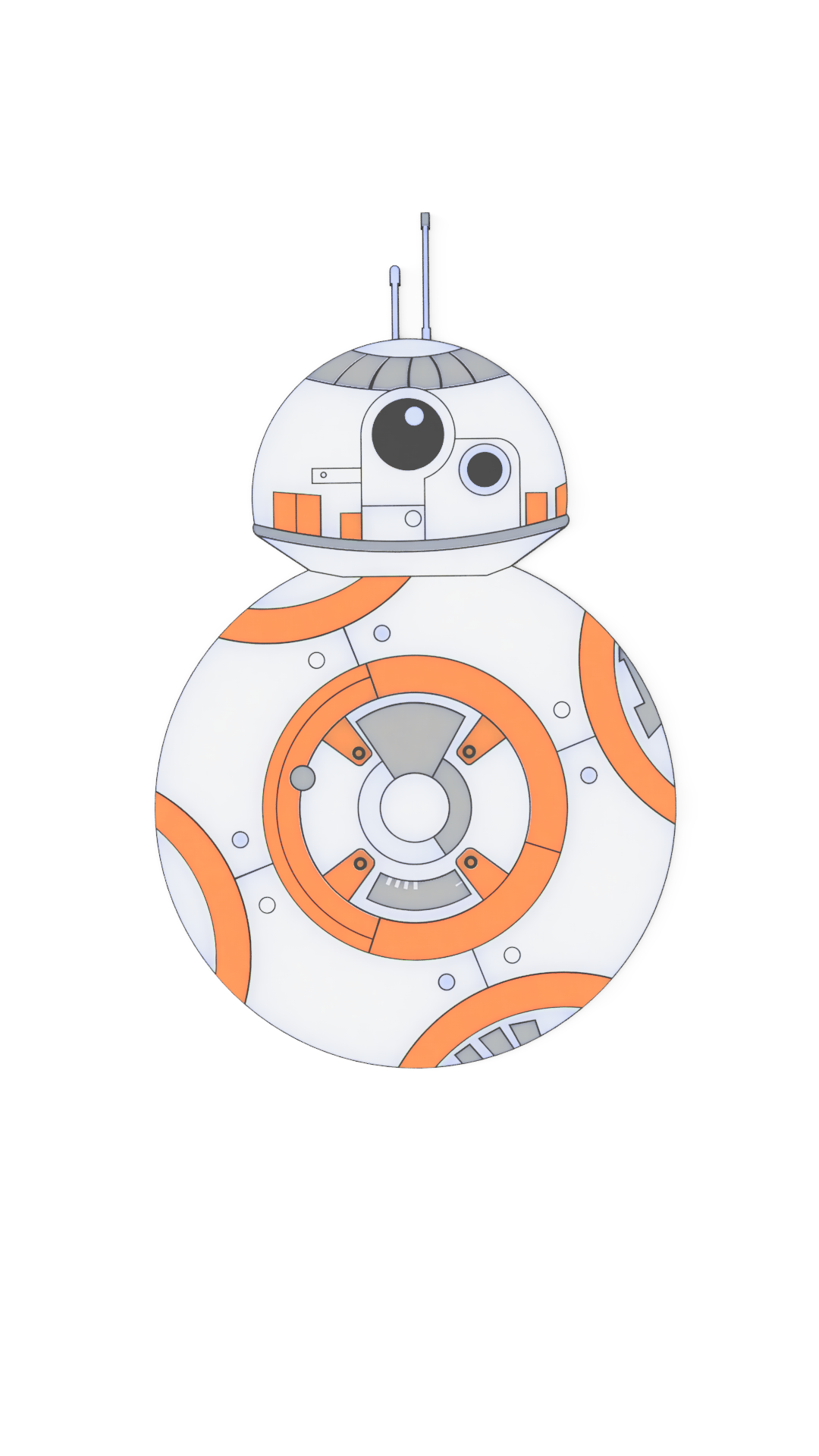 BB8 2D art by Bull3t | Download free STL model | Printables.com