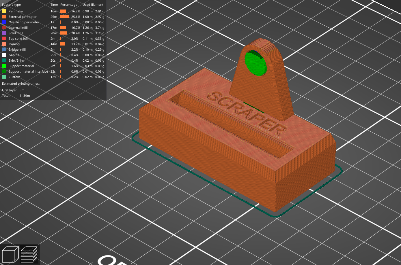 2 inch scraper holder by quebecprinter | Download free STL model ...