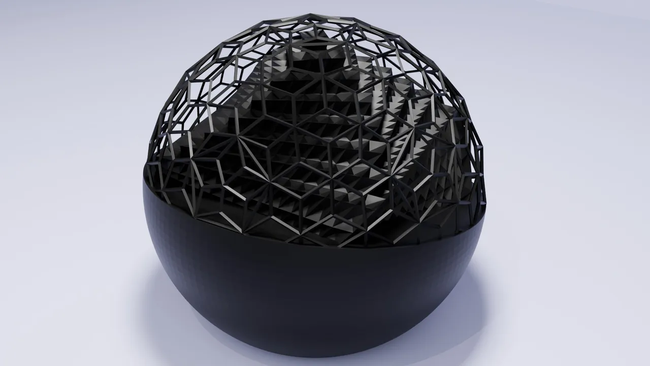 Pyramidal Lattice by CPRINTED | Download free STL model | Printables.com