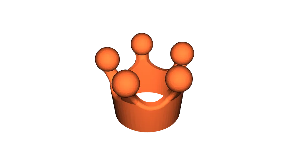 Cute Crown by UpDownLeftDie | Download free STL model | Printables.com