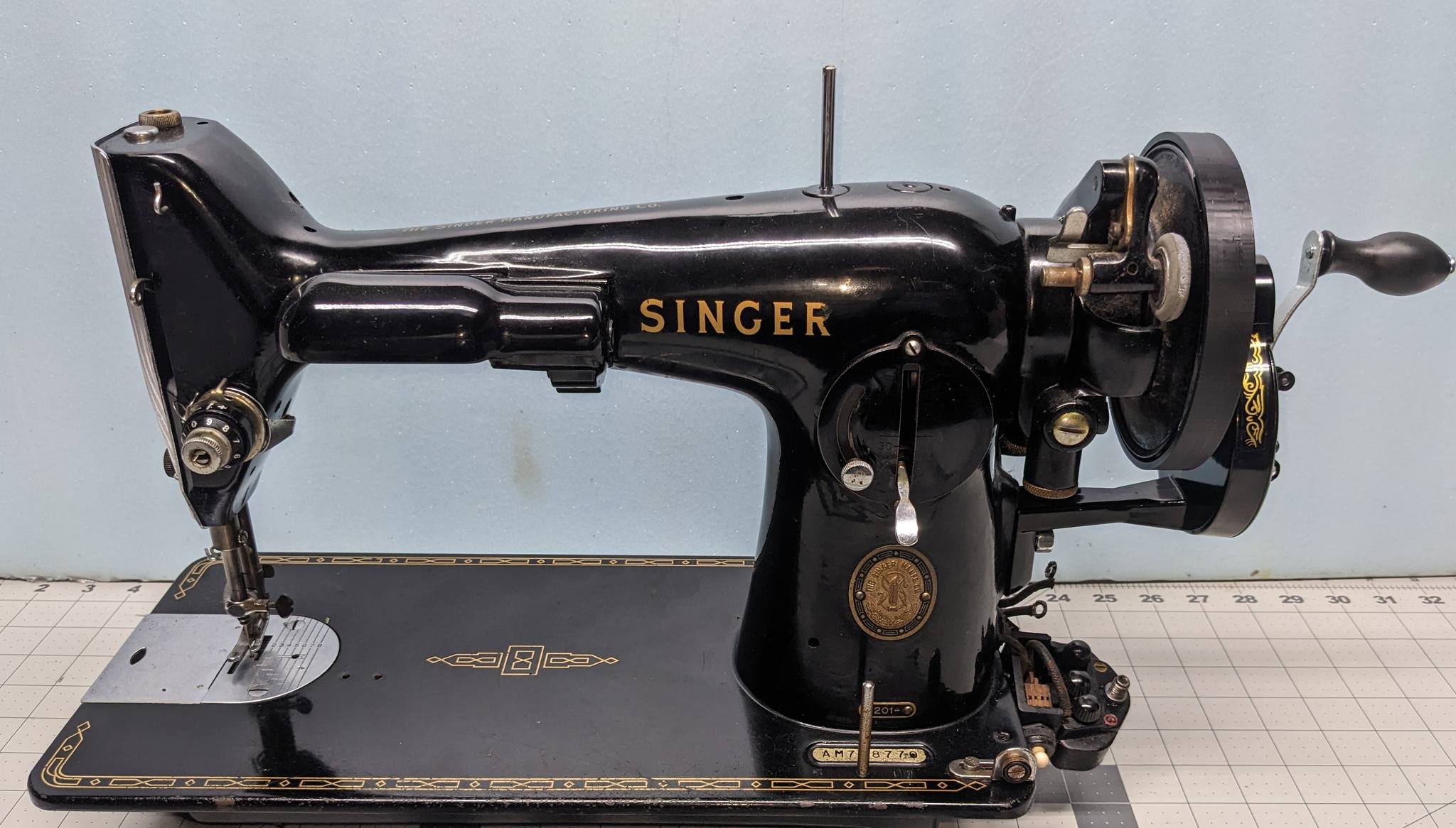 Singer 201 Hand Crank Adapter by OhioBruce | Download free STL model ...