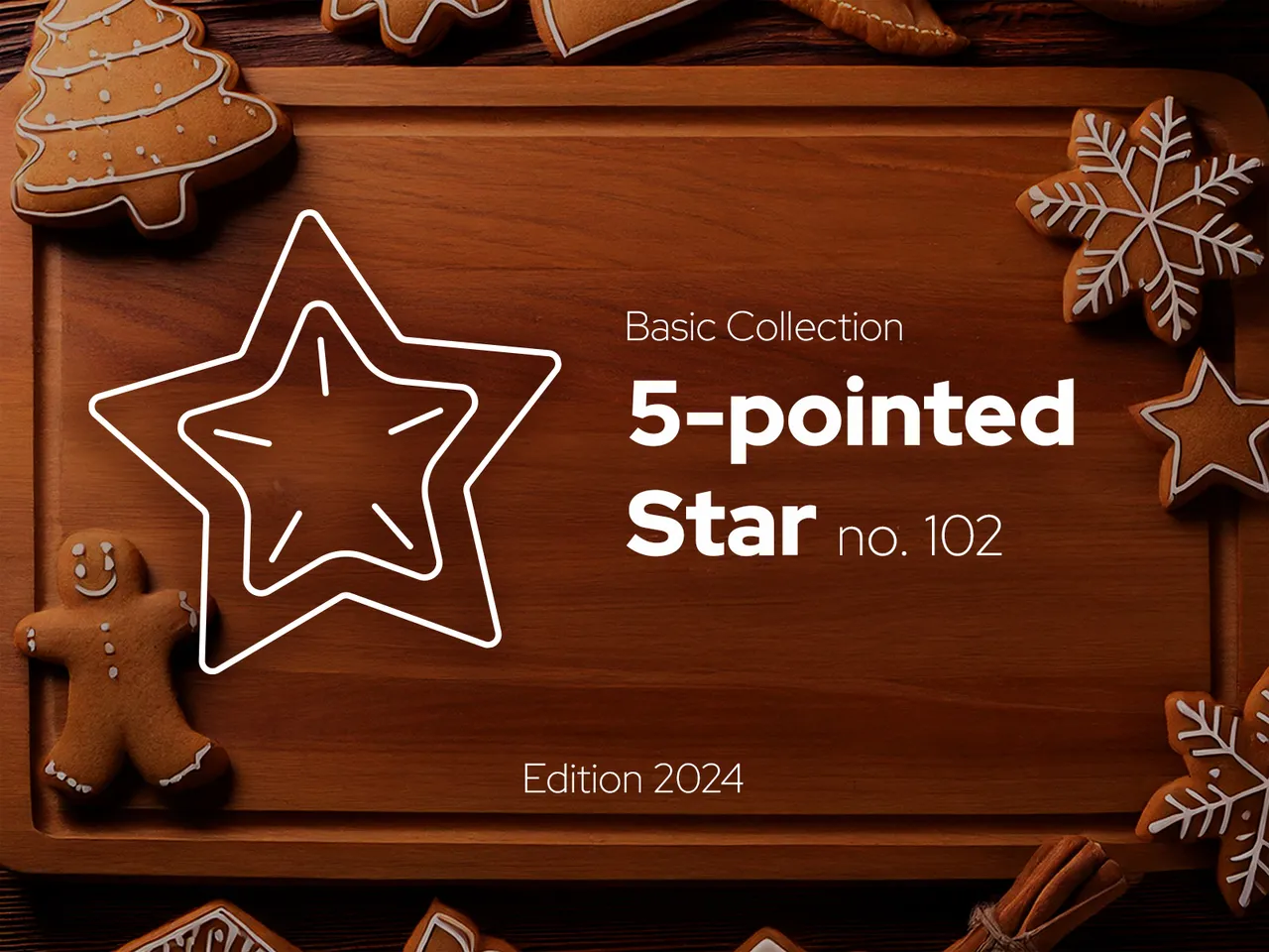 5-pointed Star - Gingerbread Cutter no. 102 by tom_studio | Download ...