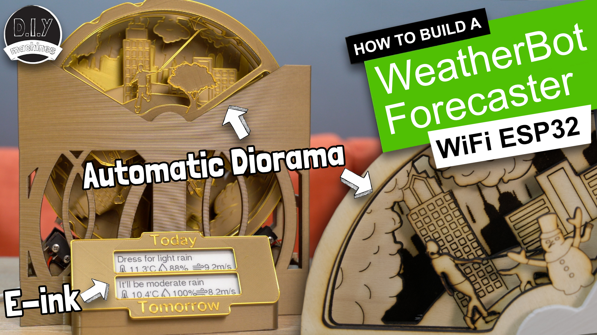 WeatherBot - 3D Printable Weather Forecasting Theatre by DIY Machines ...