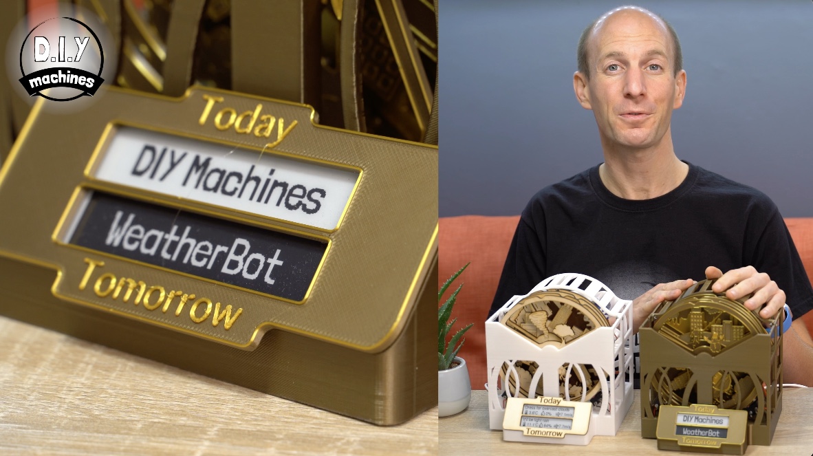 WeatherBot - 3D Printable Weather Forecasting Theatre by DIY Machines ...