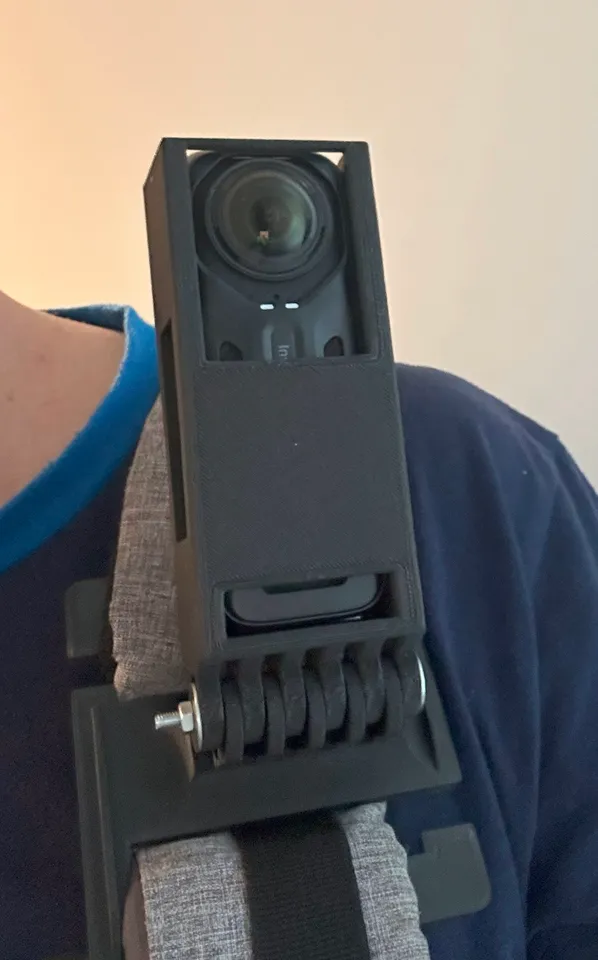 insta360 x4 backpack camera mount by Robert Cook | Download free STL ...