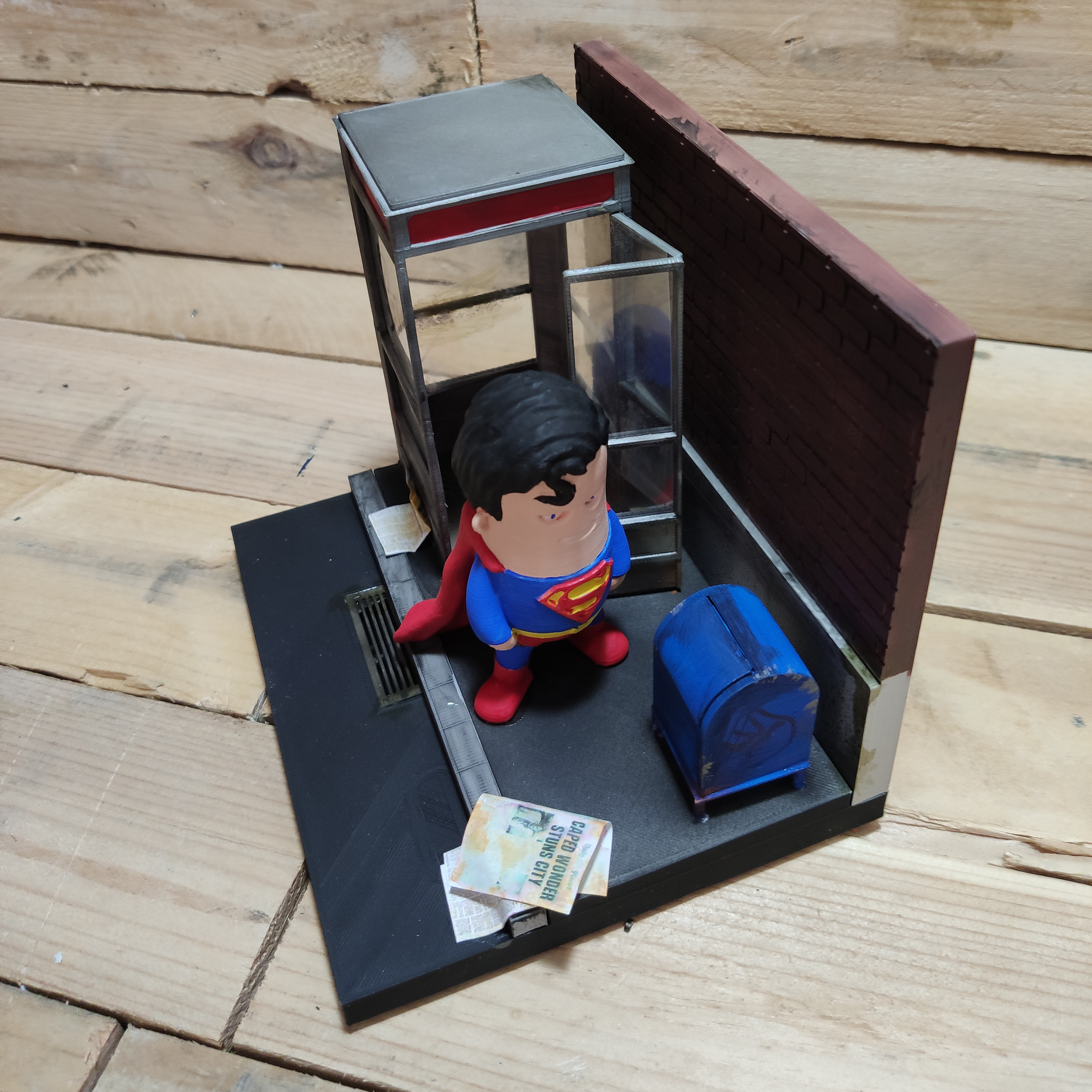 Mini Dude Diorama - Super Hero Figurine not included by The3Dprinting ...