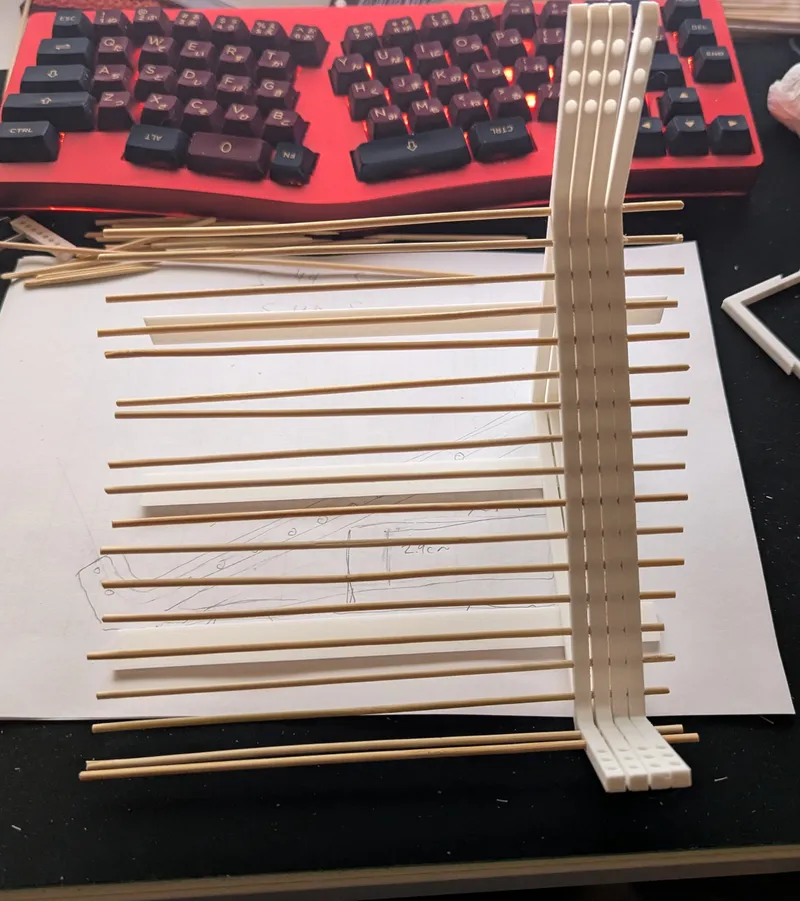 Customisable Bamboo Skewer Charging Station by Keen | Download free STL ...