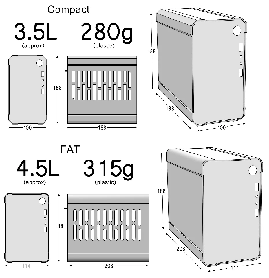3 Piece PC case by Mark Stockton | Download free STL model | Printables.com