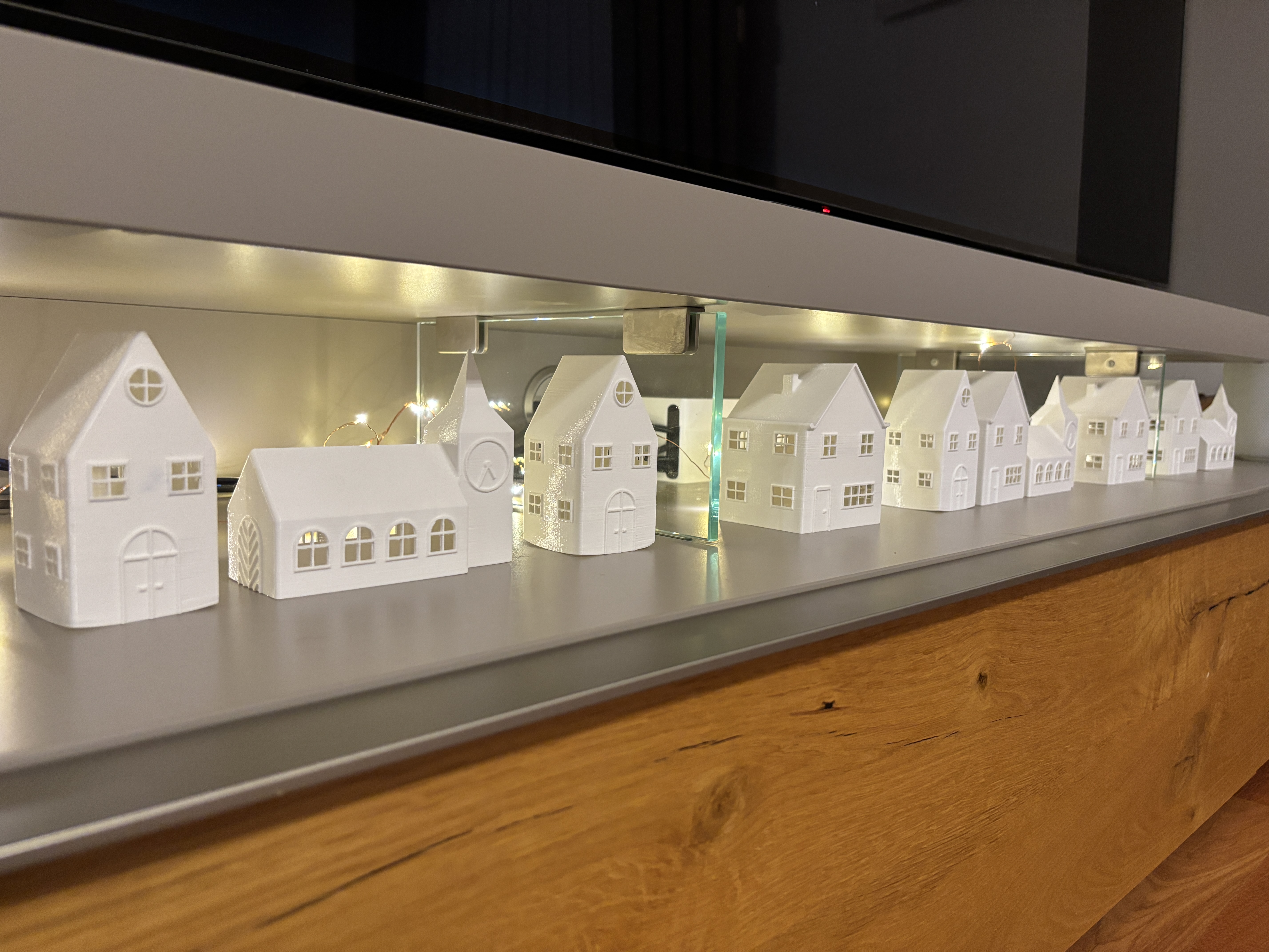 Christmas Town, Simple hollow Buildings by Mr.(Pr)interesting ...