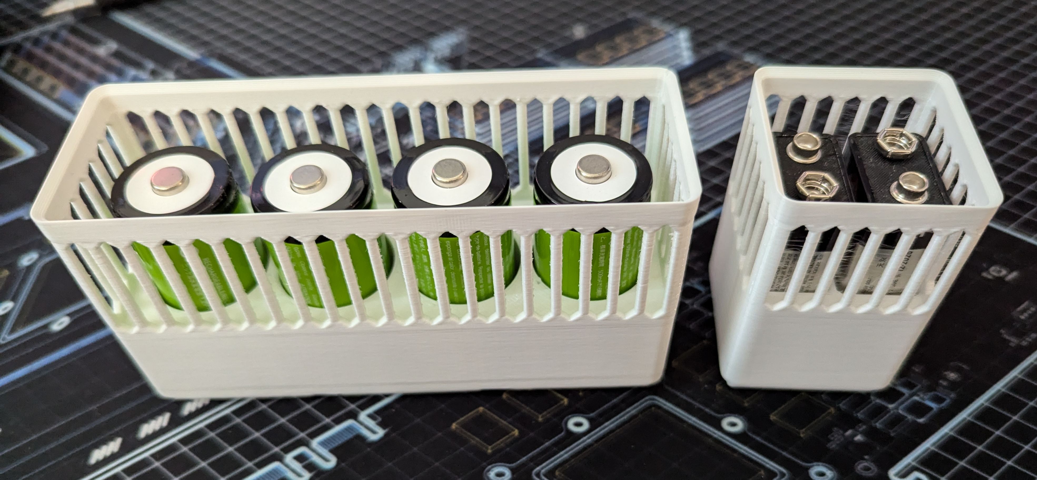 Gridfinity Battery Bins for Storage Box by Pred by Systrill | Download free STL model ...