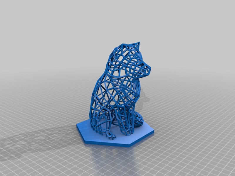 Wireframe wolf by Durza | Download free STL model | Printables.com