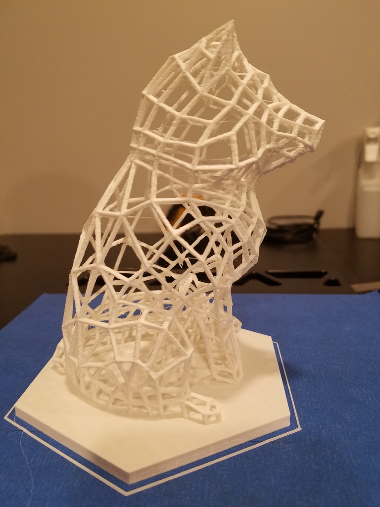 Wireframe wolf by Durza | Download free STL model | Printables.com