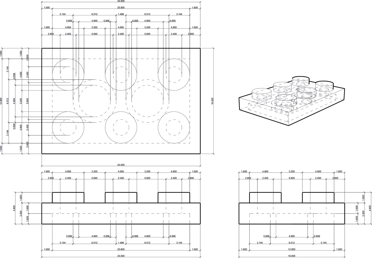 LEGO Plate - 2X3 by VLAD MARIUS | Download free STL model | Printables.com