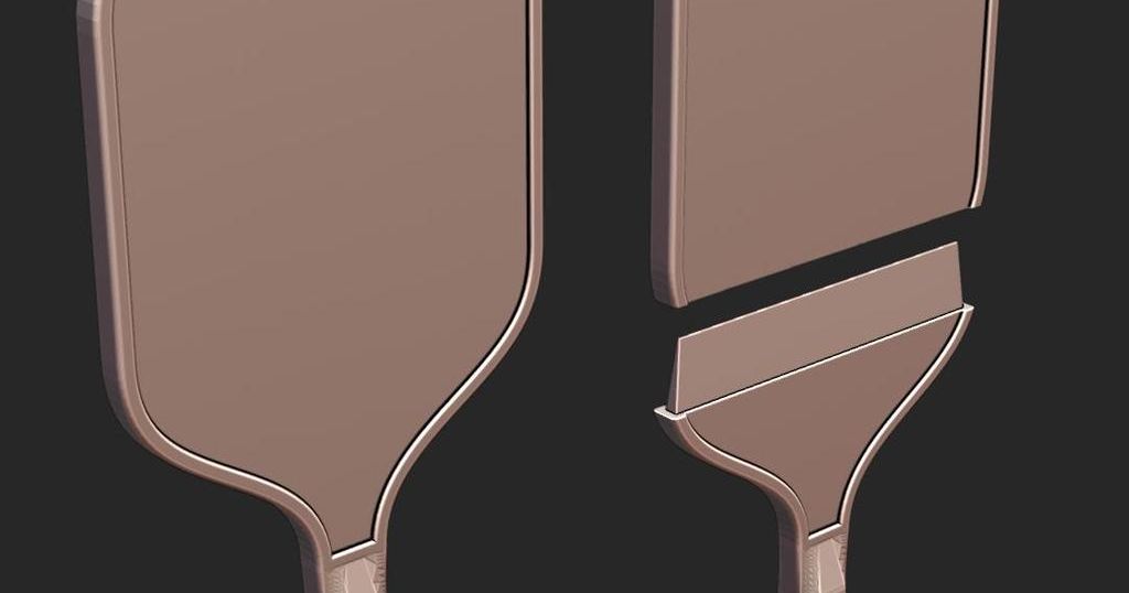 USAPA Approved Standard Size Pickleball Paddle MineeForm FDM 3D Print ...