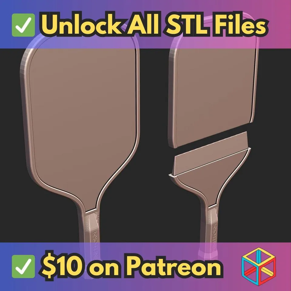 USAPA Approved Standard Size Pickleball Paddle MineeForm FDM 3D Print ...