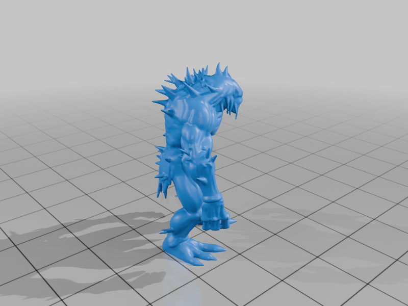 28mm DND Savage Mutated Beast with Spikes Fantasy Mini MineeForm FDM 3D ...